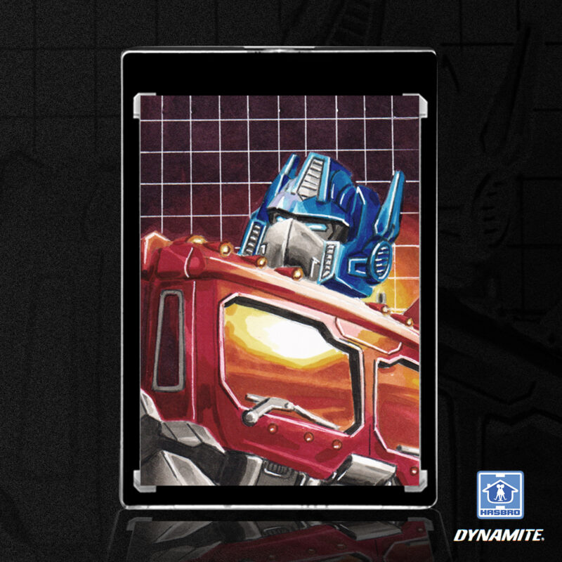 Optimus Prime Autobots Transformers Sketch Card – Duke Comic Art