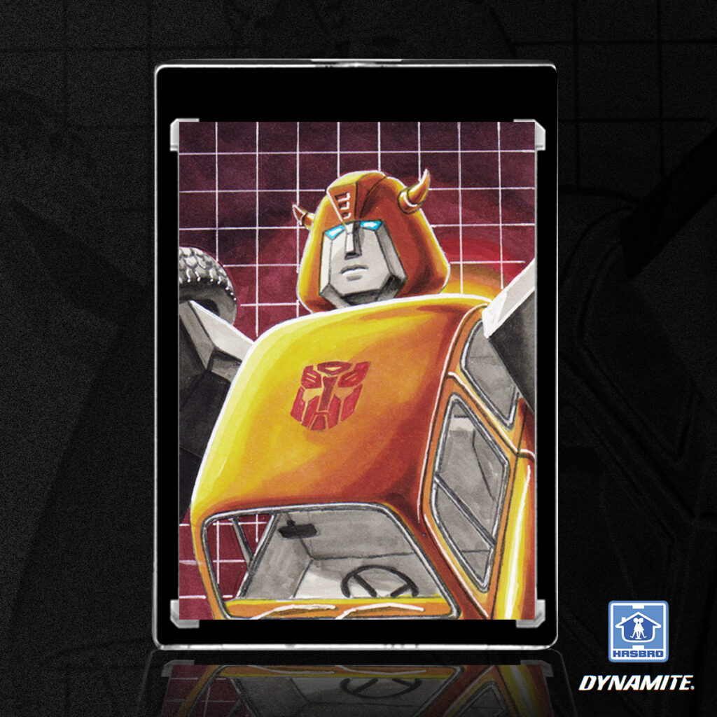 Bumblebee Autobots Transformers Sketch Card – Duke Comic Art